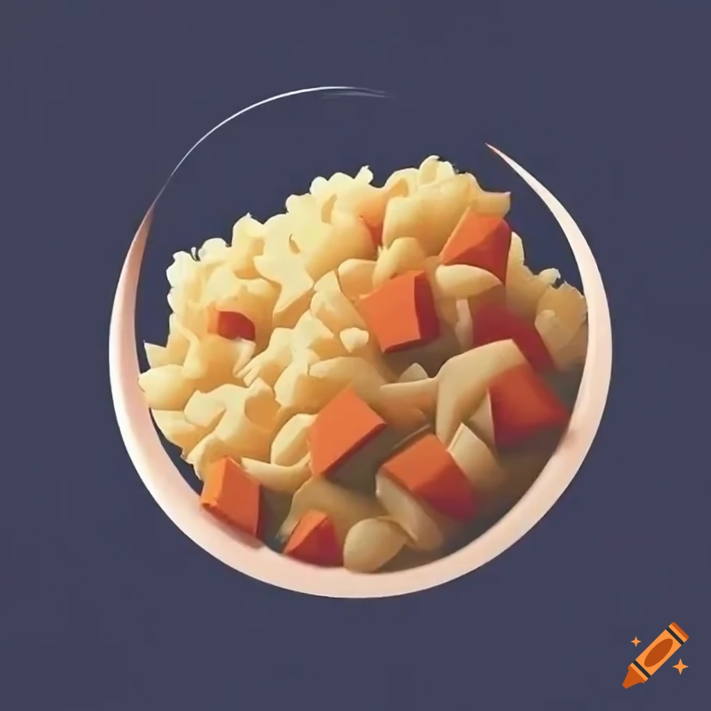 Simple logo of a pilaf dish
