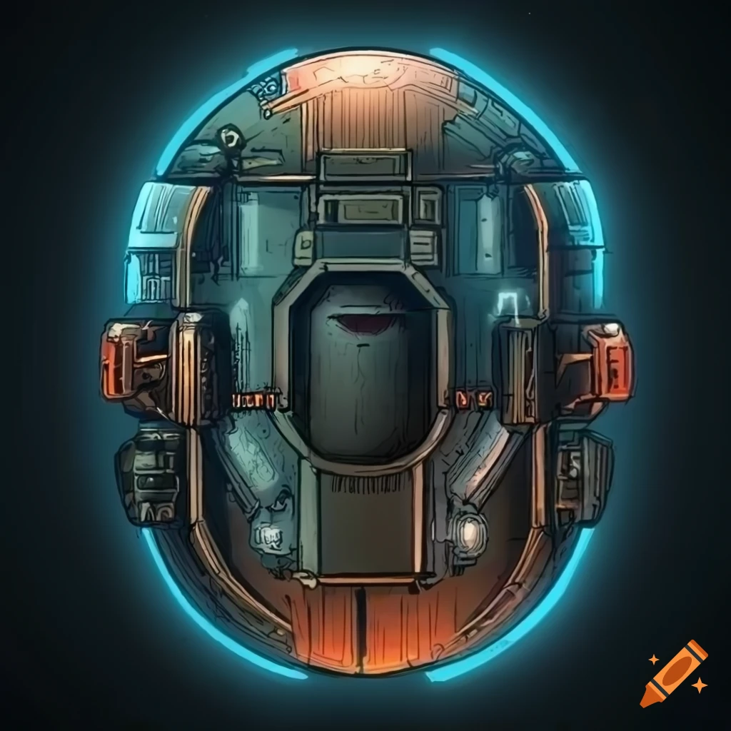 Electric shield in a retro comic style on Craiyon