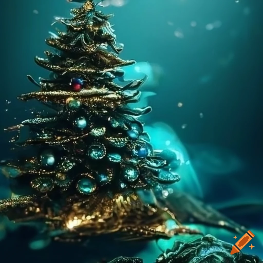 Image of the beautiful ocean with pearls and sea creatures on Craiyon