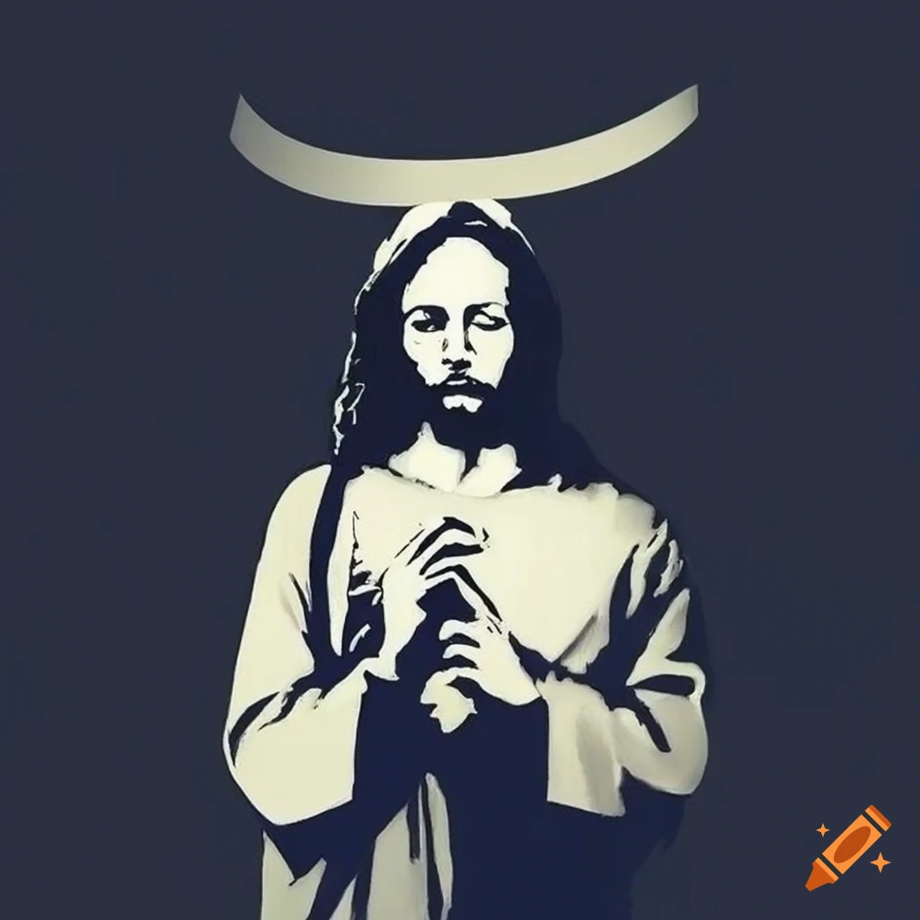 Drip jesus on a skateboard on Craiyon