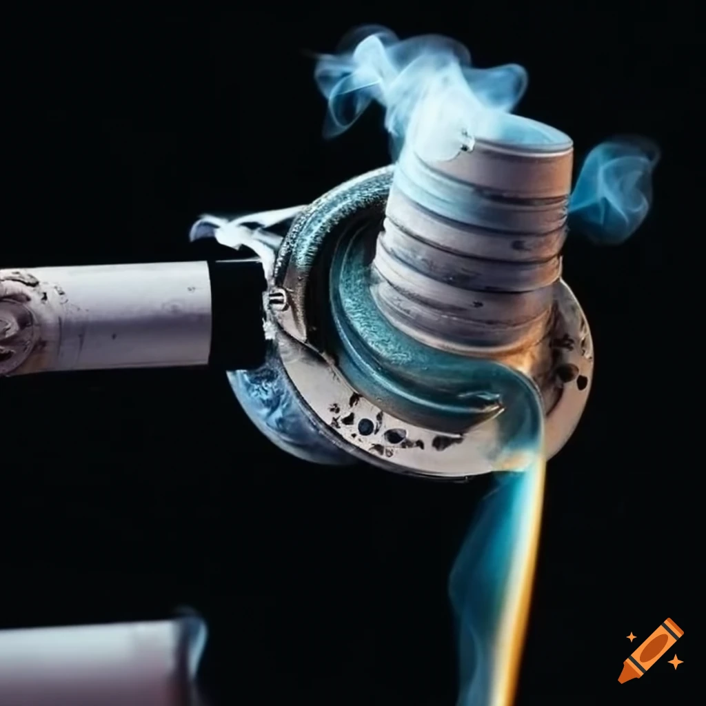 Grease applicator next to a mechanical mechanism