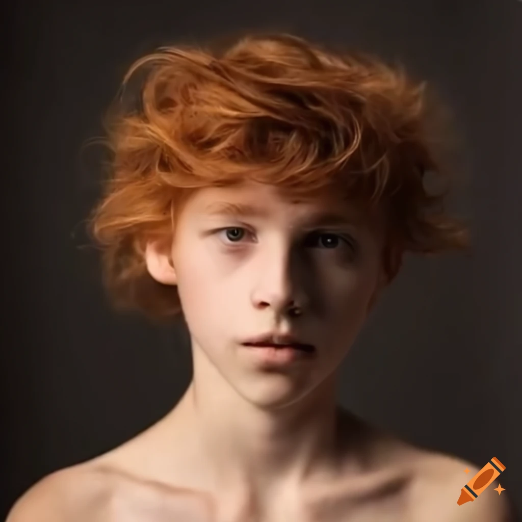 Close-up portrait of an ancient roman teenager