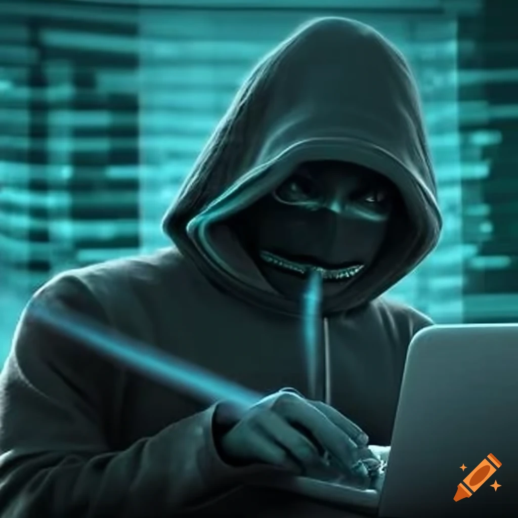 Illustration showing characteristics of cybersecurity on Craiyon