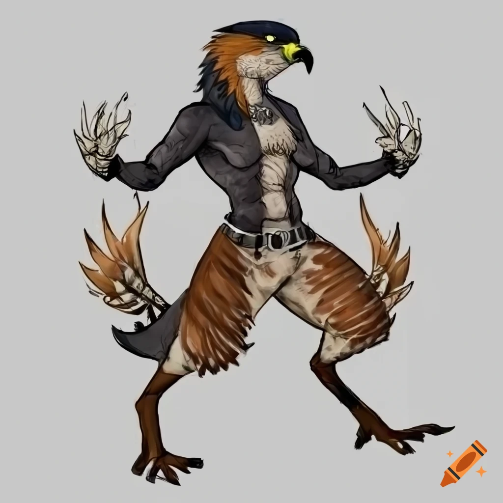 Anthro punk hawk