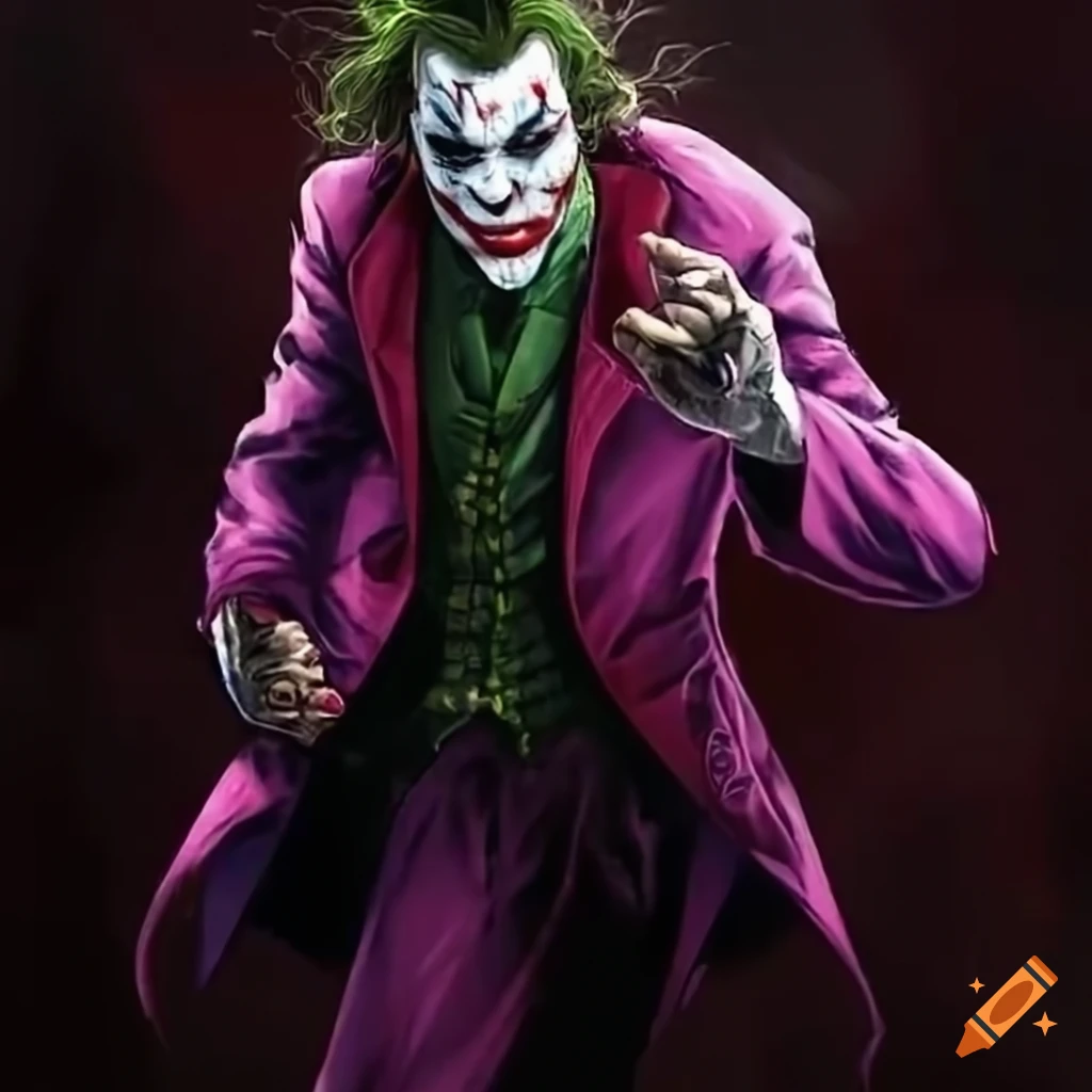 Draw a "inside out" character like the joker on Craiyon