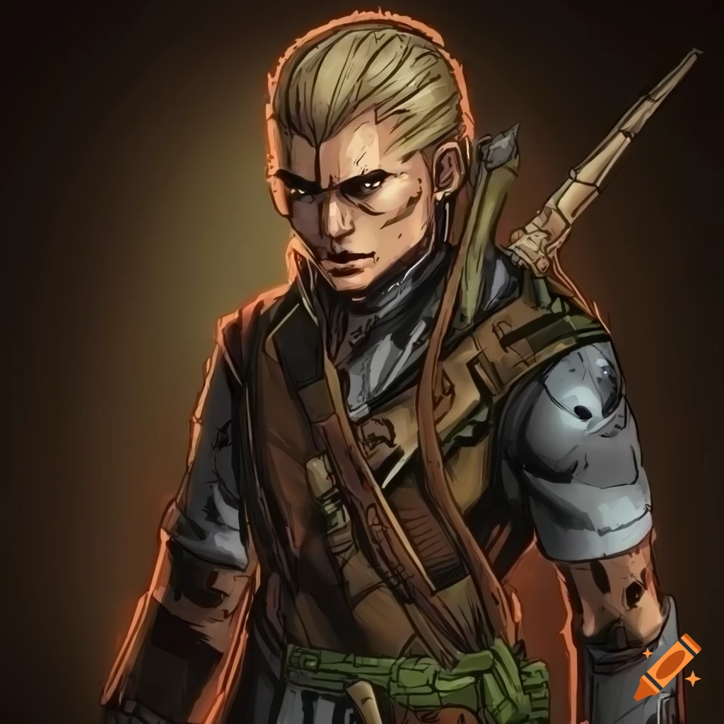 Fantasy male rogue character on Craiyon