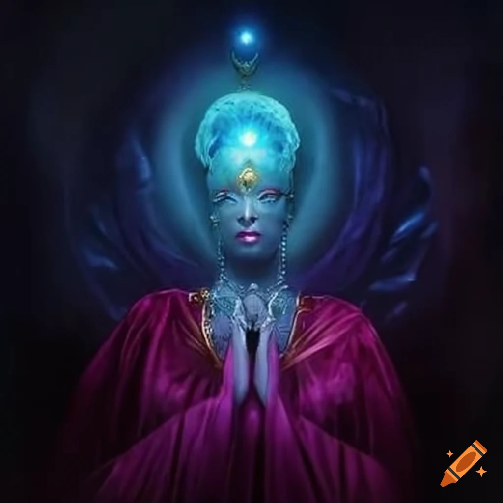 Concept art of the eye of a star queen