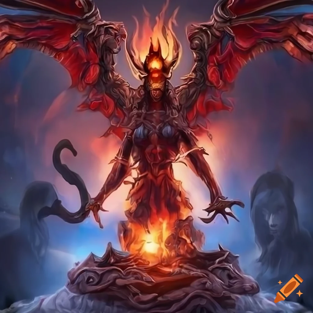 Demonic creature in the mmorpg game tibia on Craiyon