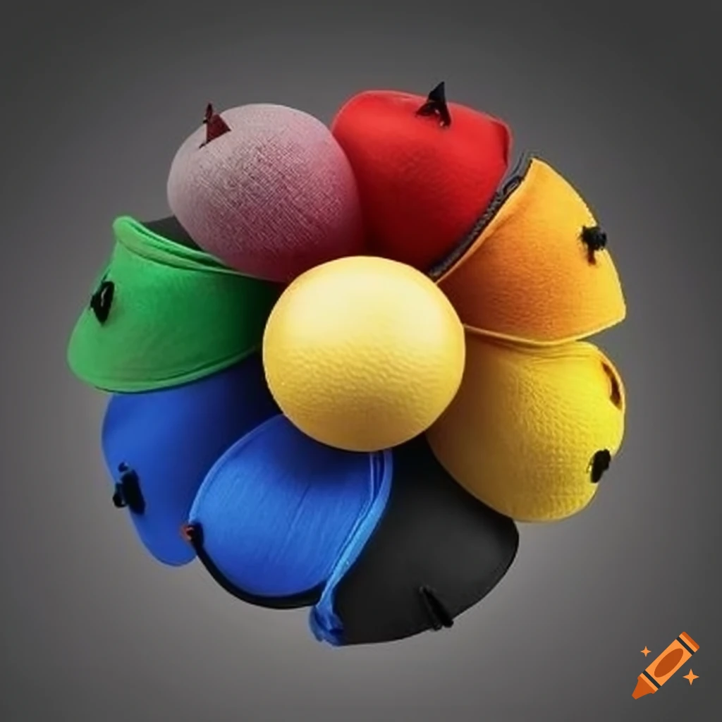 Collection of colorful hats