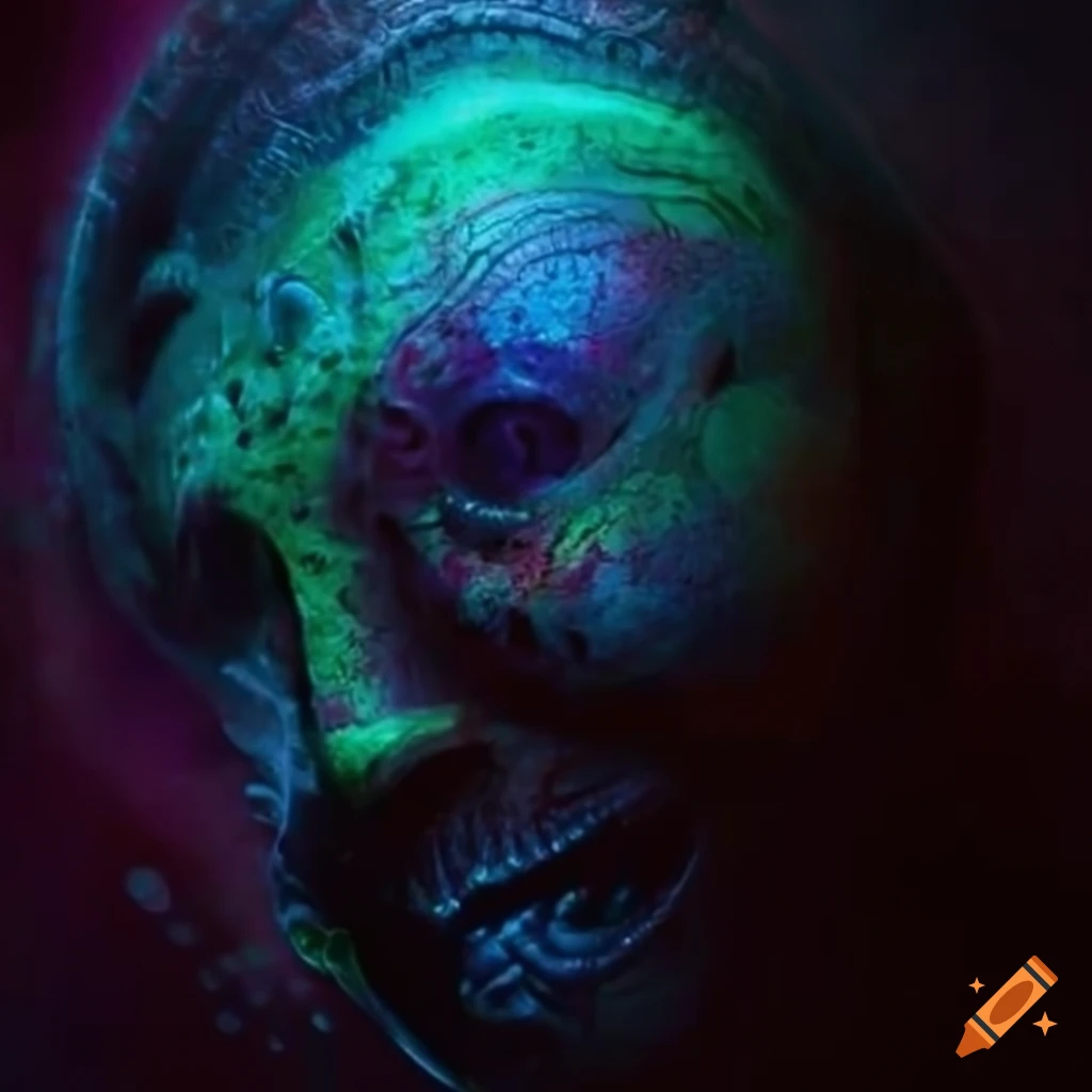 Abstract representation of chaos on Craiyon