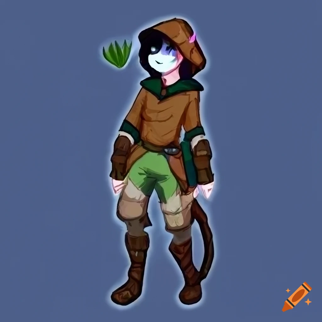 Sketch of an absurd character in a dynamic pose on Craiyon