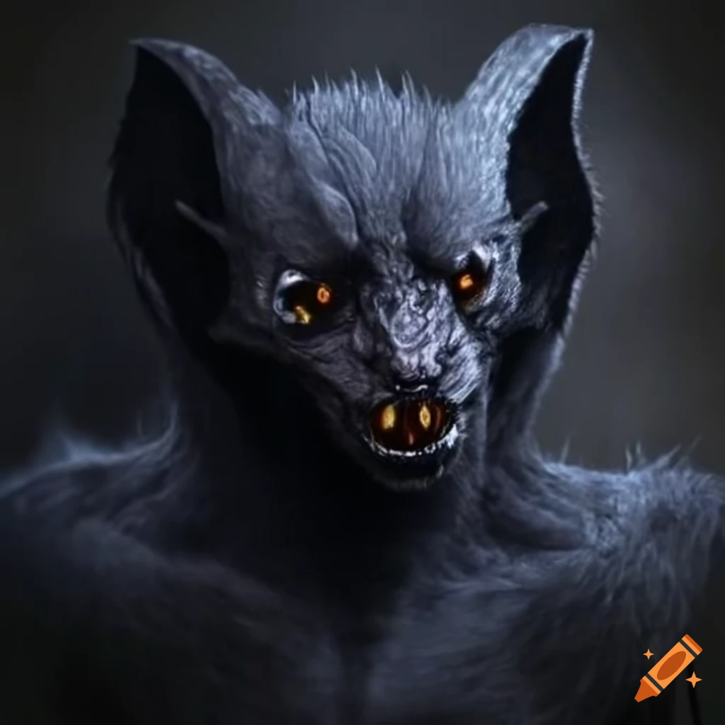 Humanoid bat creature with digitigrade legs and human-like posture on ...