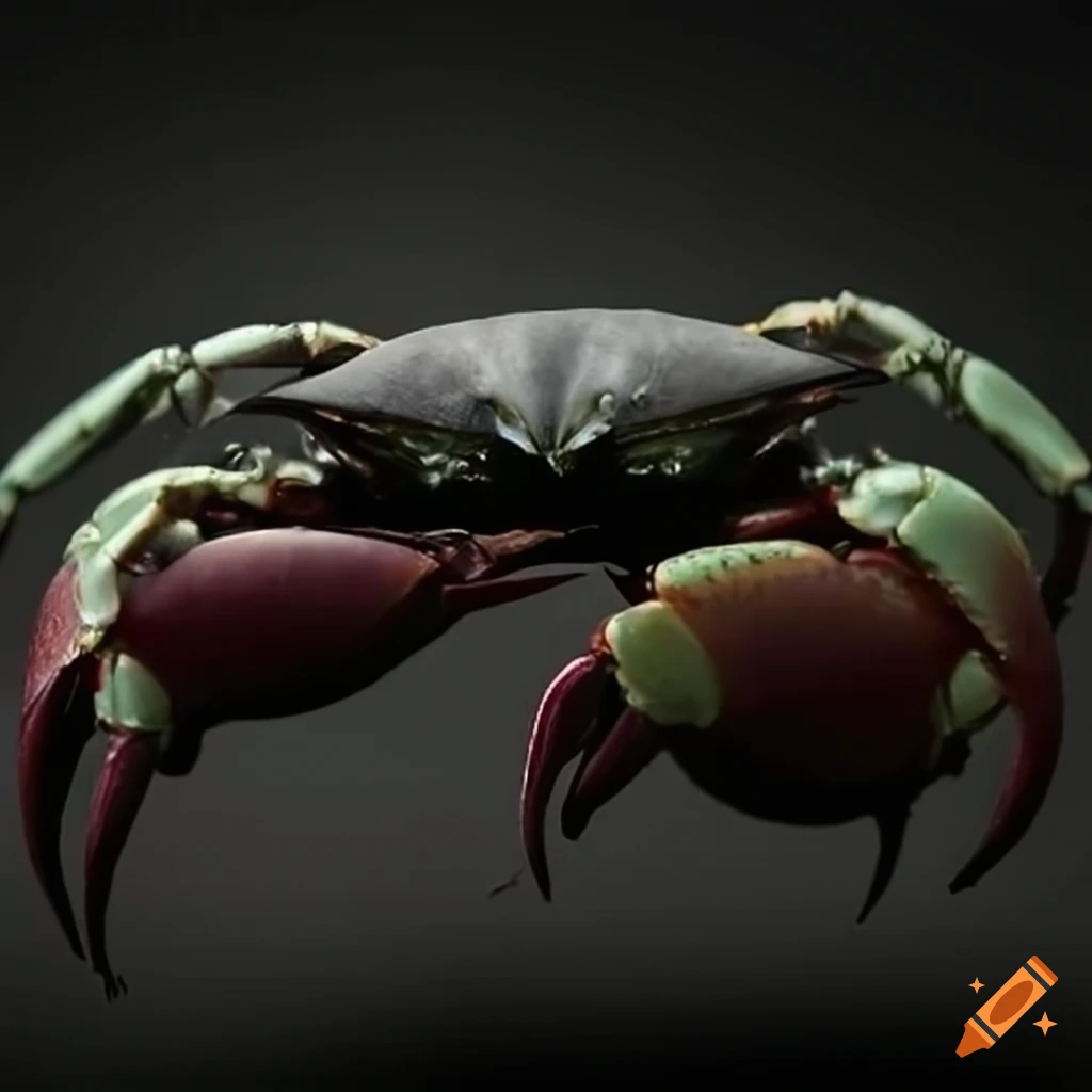 Funny red crab on Craiyon
