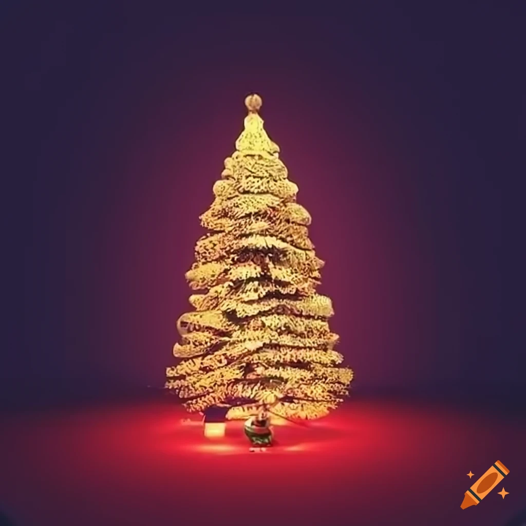 Festive christmas tree