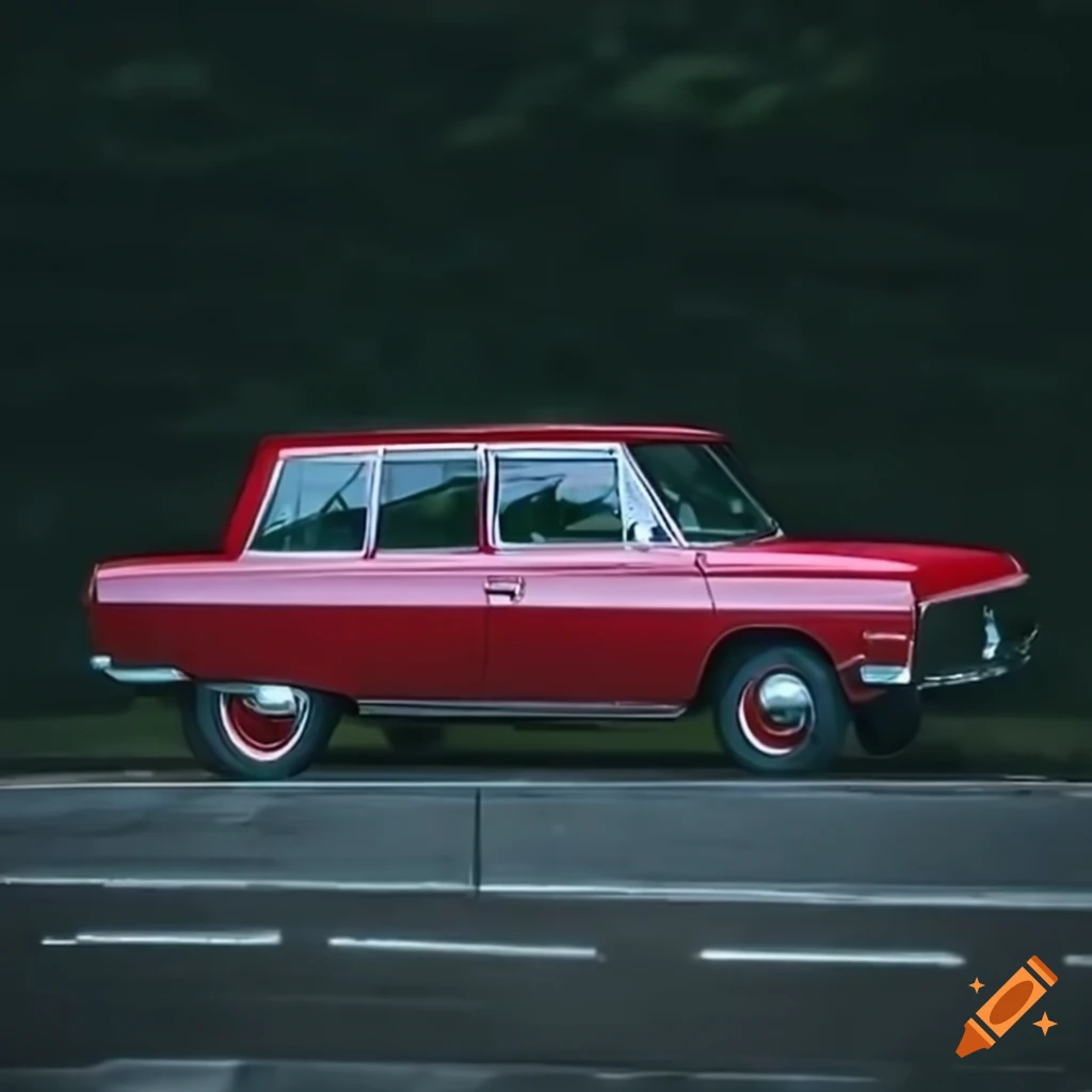 Fusion of retro and futuristic car design