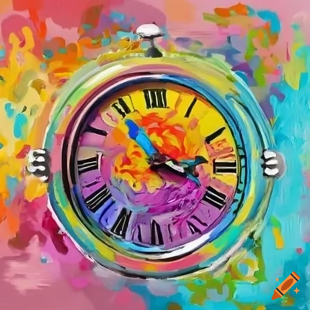 Elegant clock with a bird decoration on Craiyon