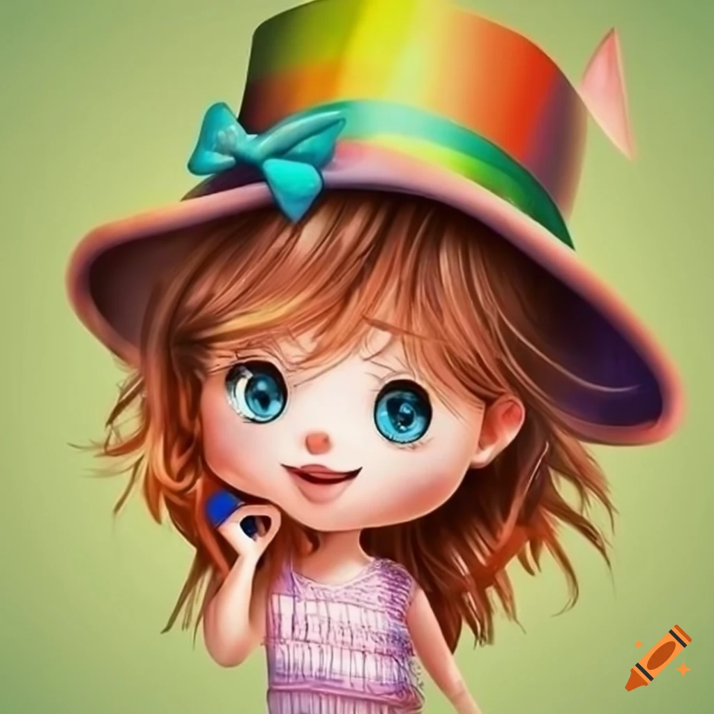 Colorful character illustration on Craiyon