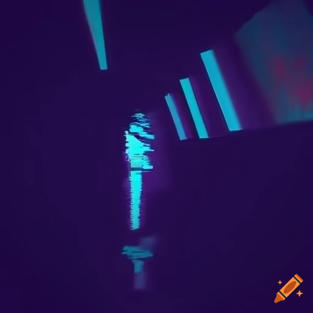 Glitch effect artwork on Craiyon