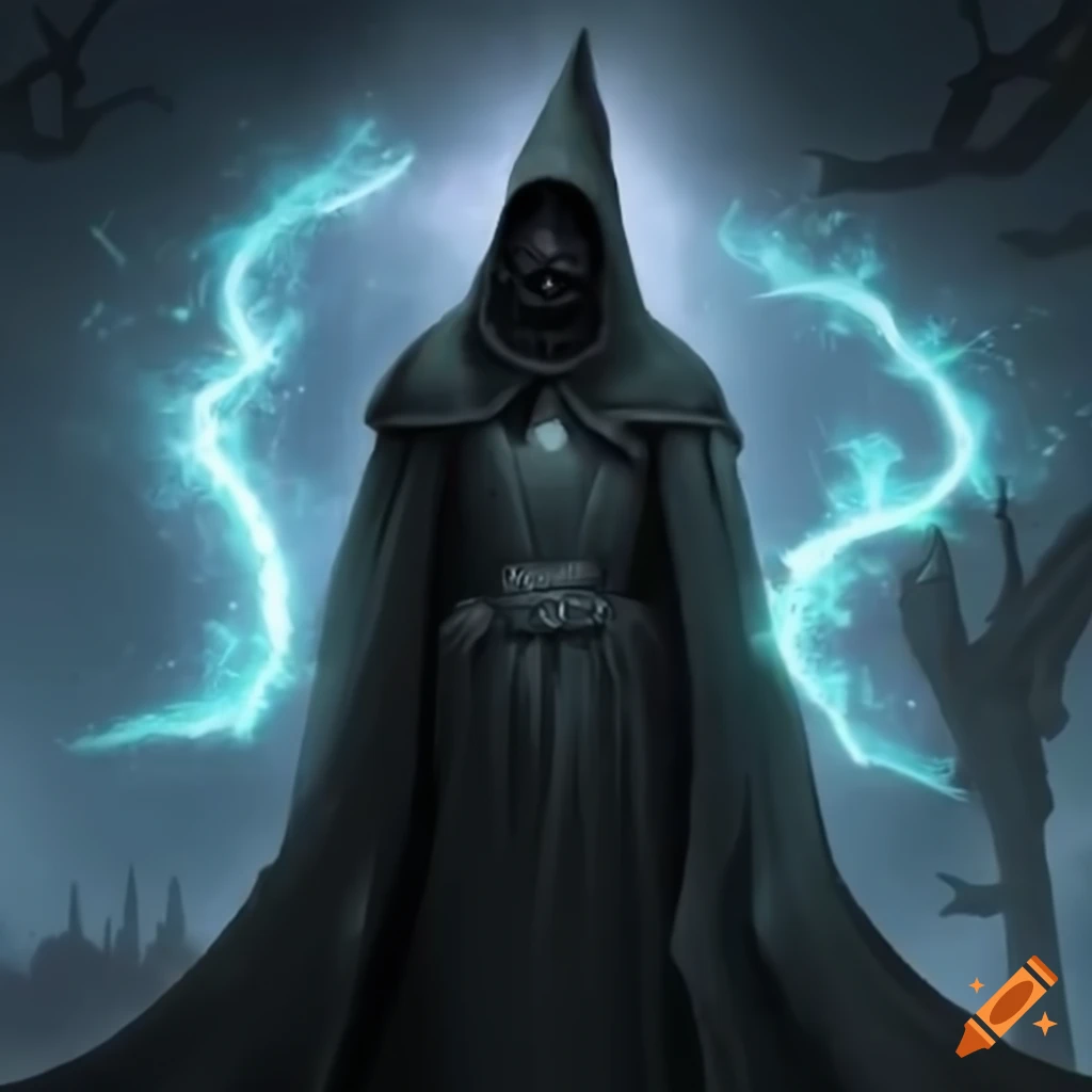 High-definition image of a black wizard