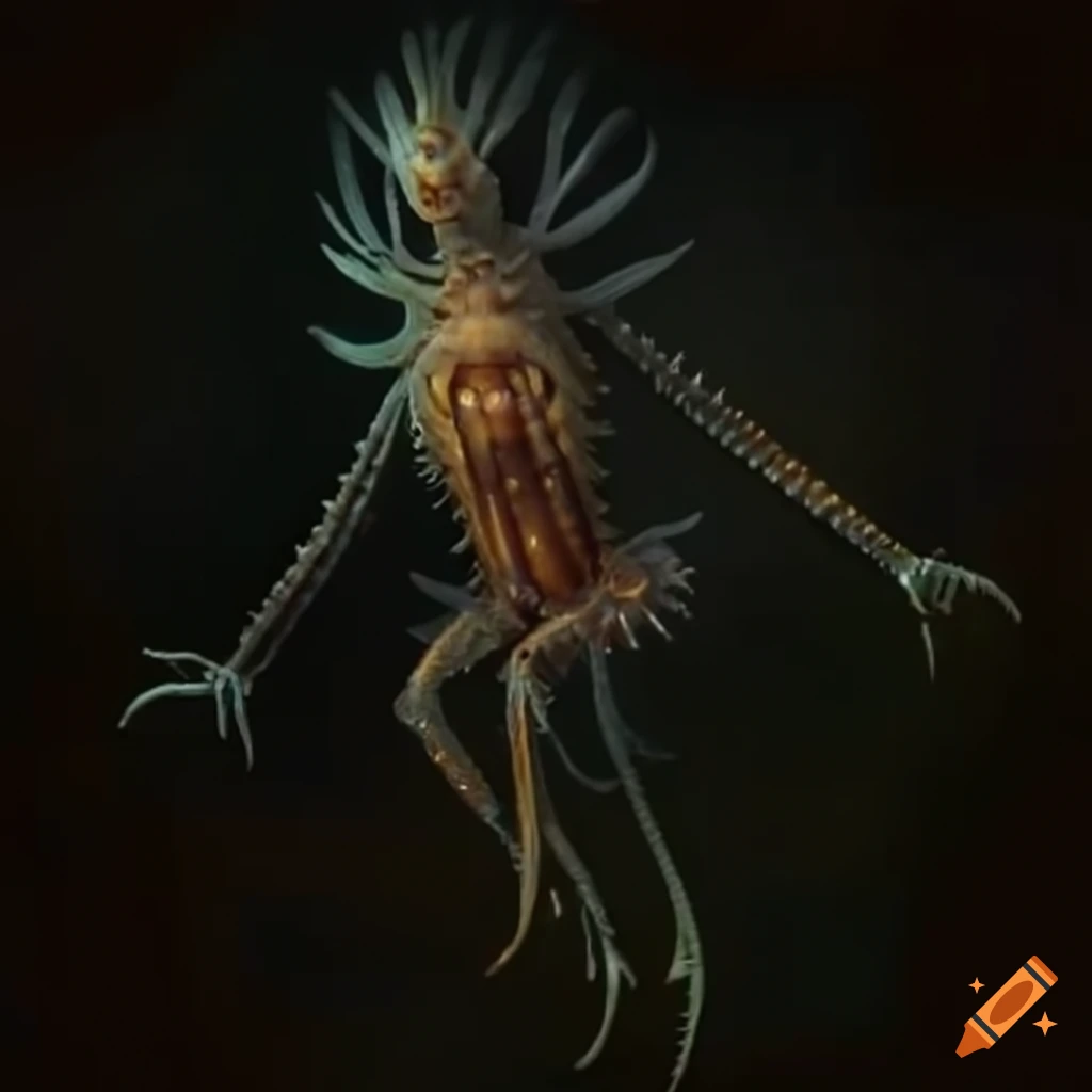 Image of a giant ancient deep sea creature on Craiyon