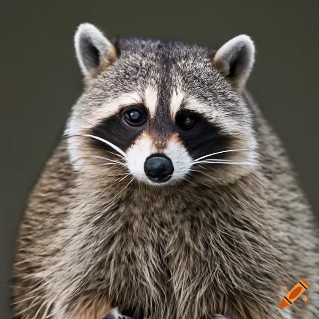 Cute raccoon on Craiyon