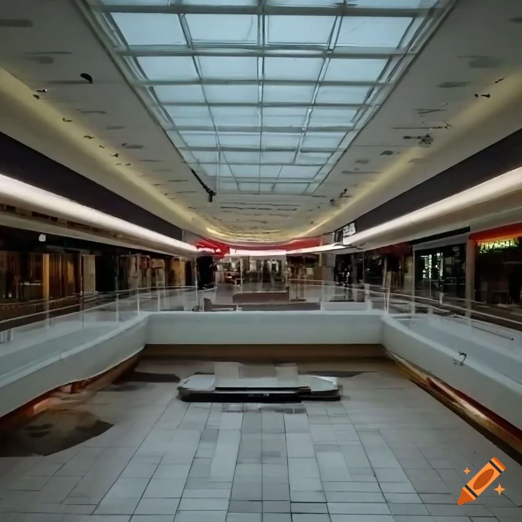 Bankrupt liminal mall on Craiyon