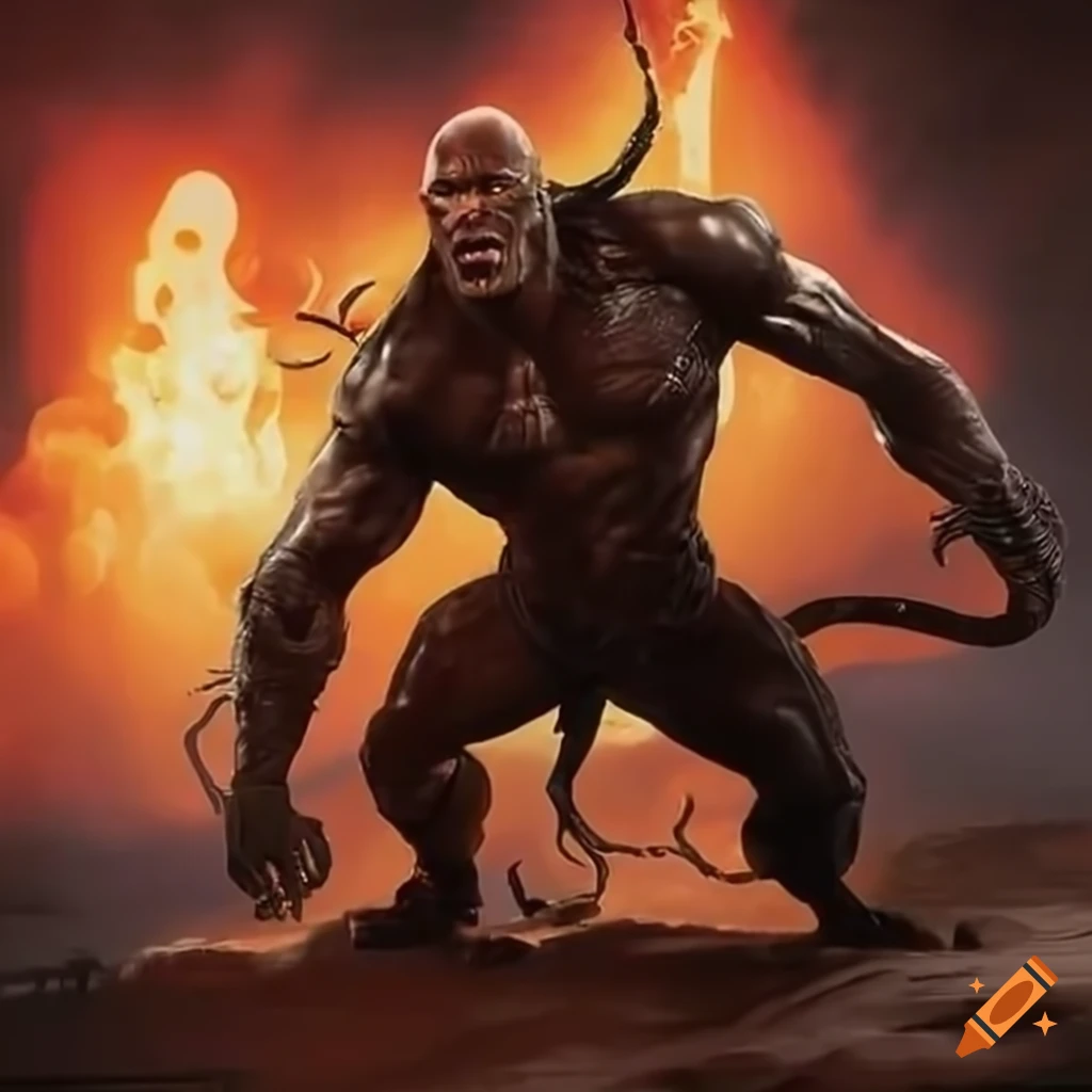 Image of a fantasy character played by dwayne johnson
