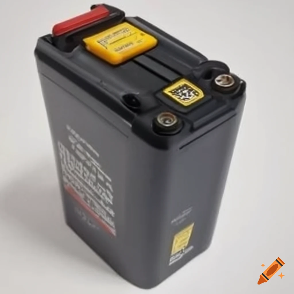 Close-up of a yellow duracell aa battery on Craiyon