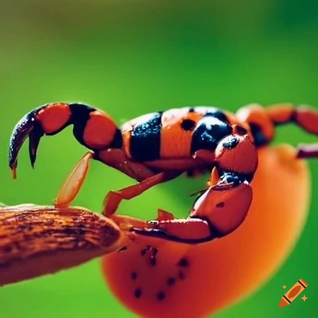 Image of a ladybug and scorpion hybrid on Craiyon