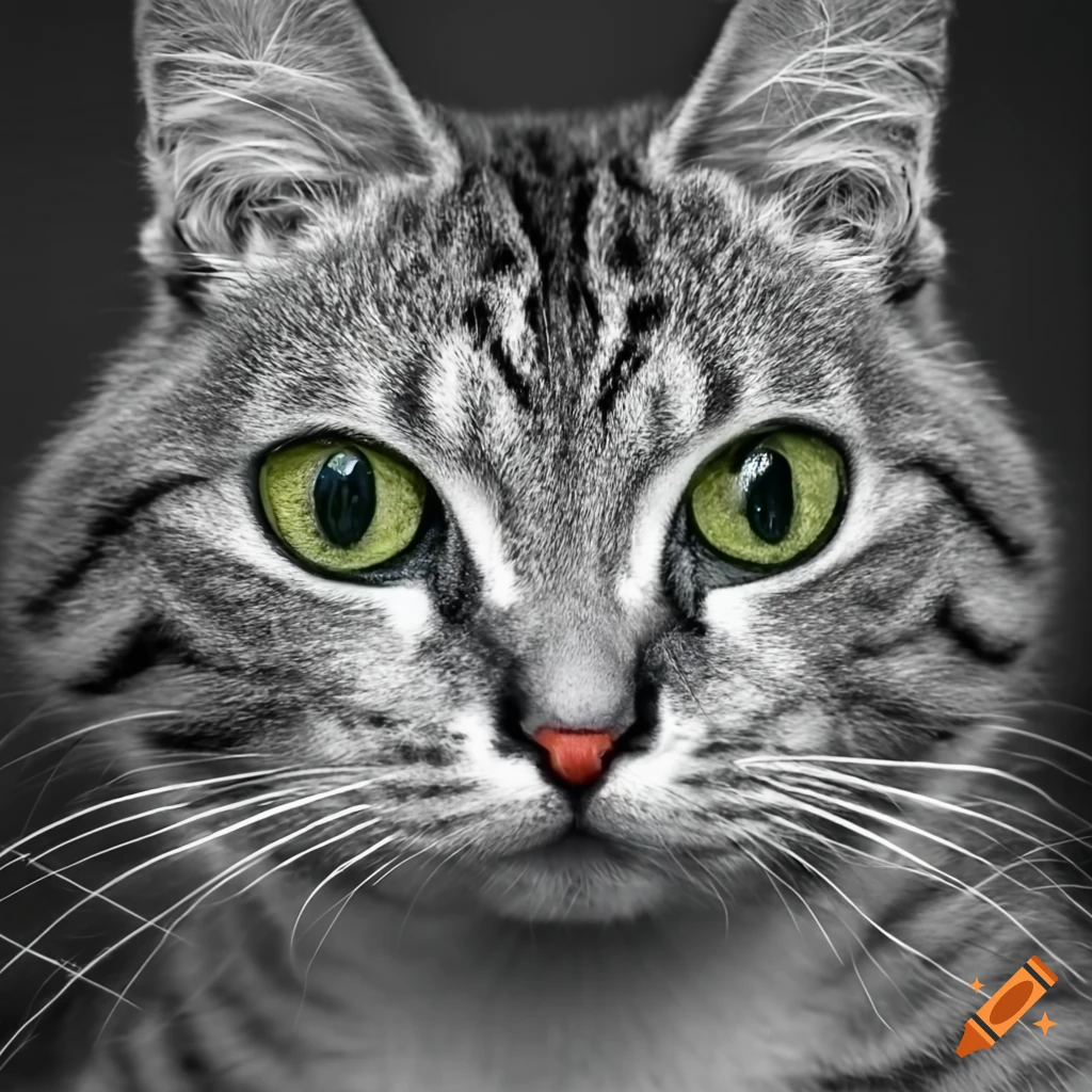 Black cat with iphone in front of mirror on Craiyon