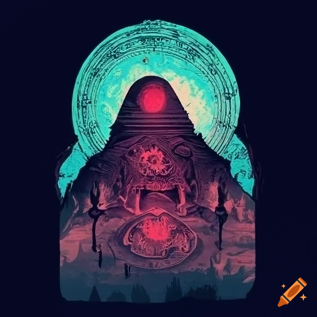 Organic machine art from the 70s on Craiyon