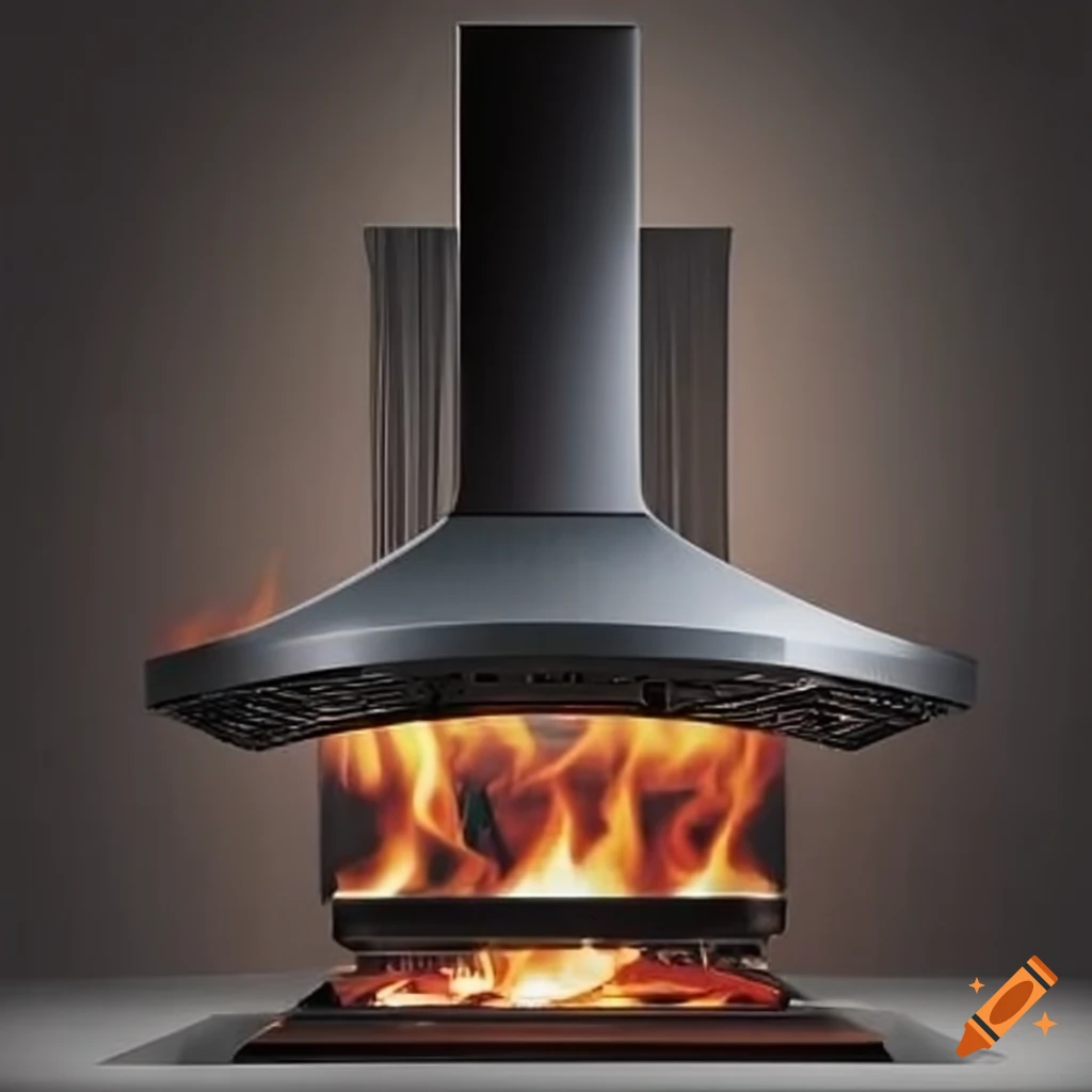 Modern, sleek electric range stove with smooth glass controls on Craiyon