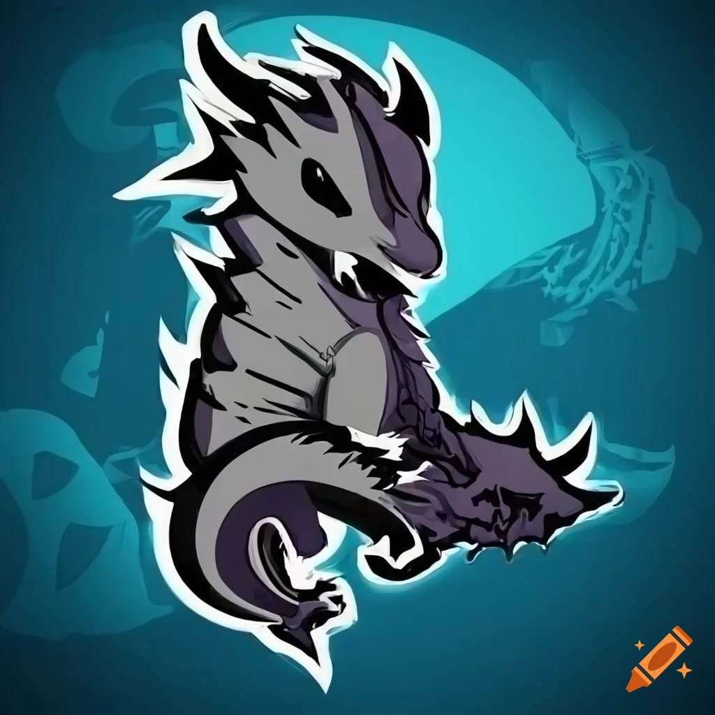 Logo of a gamer dragon
