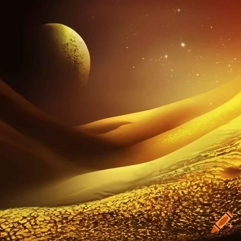 Landscape with a touch of gold