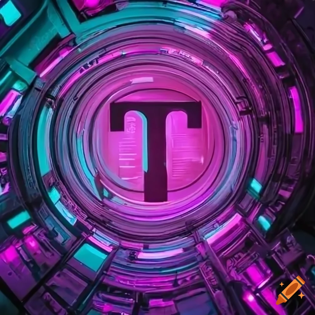 Cyberpunk t-mobile logo on Craiyon