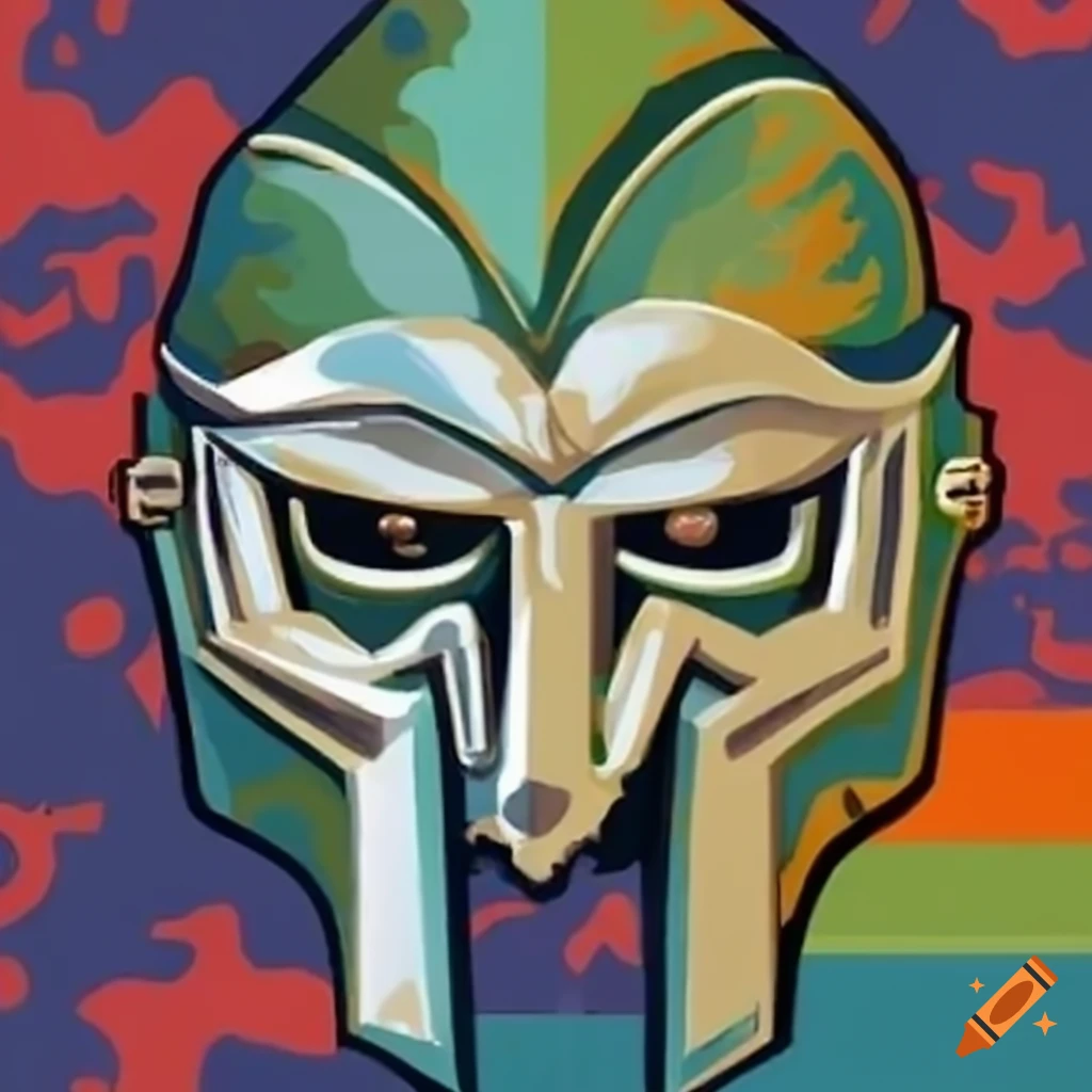 Mf Doom painting in goya style on Craiyon