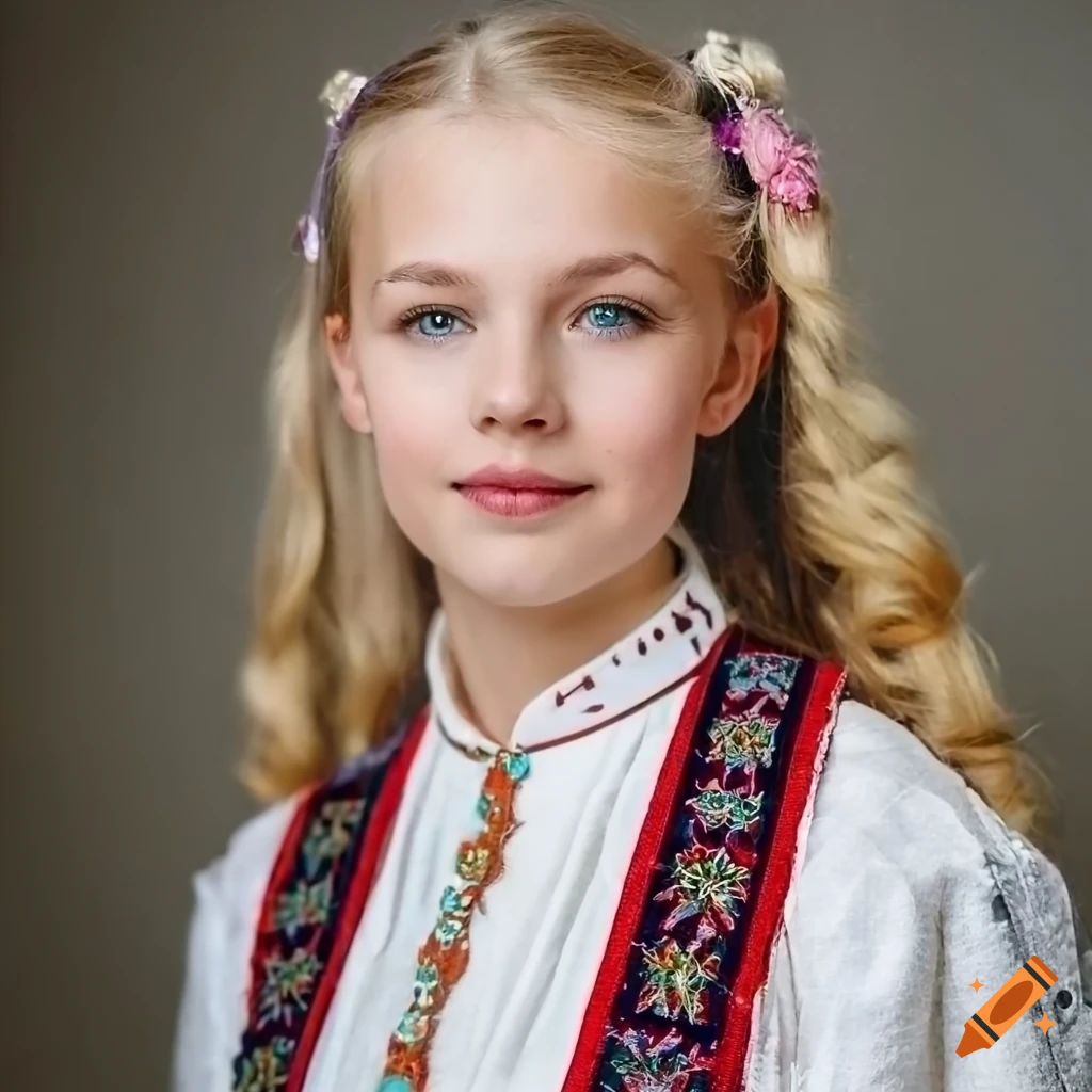 Realistic portrait of a friendly girl with nordic appearance on Craiyon