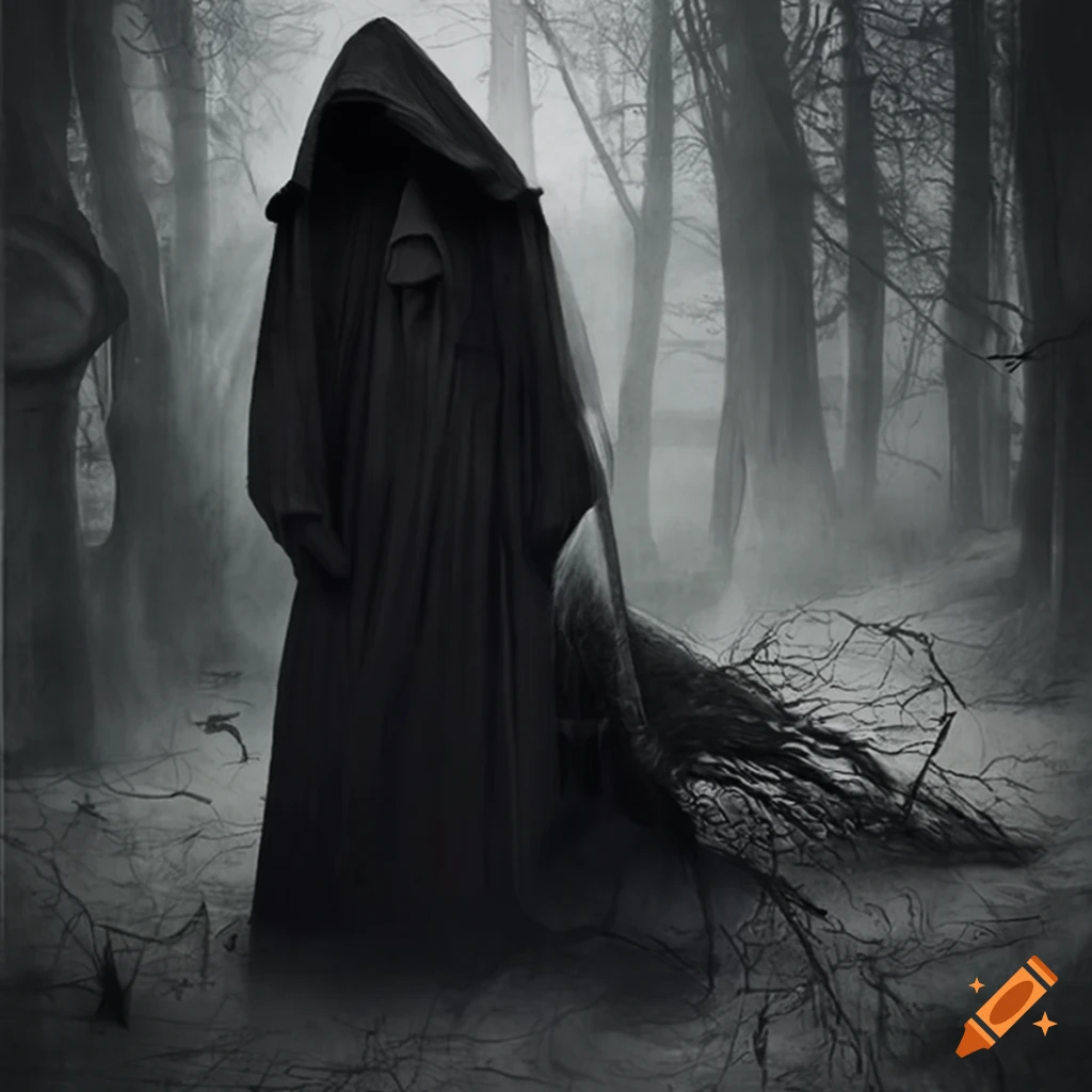 Hyper realistic depiction of gothic reaper