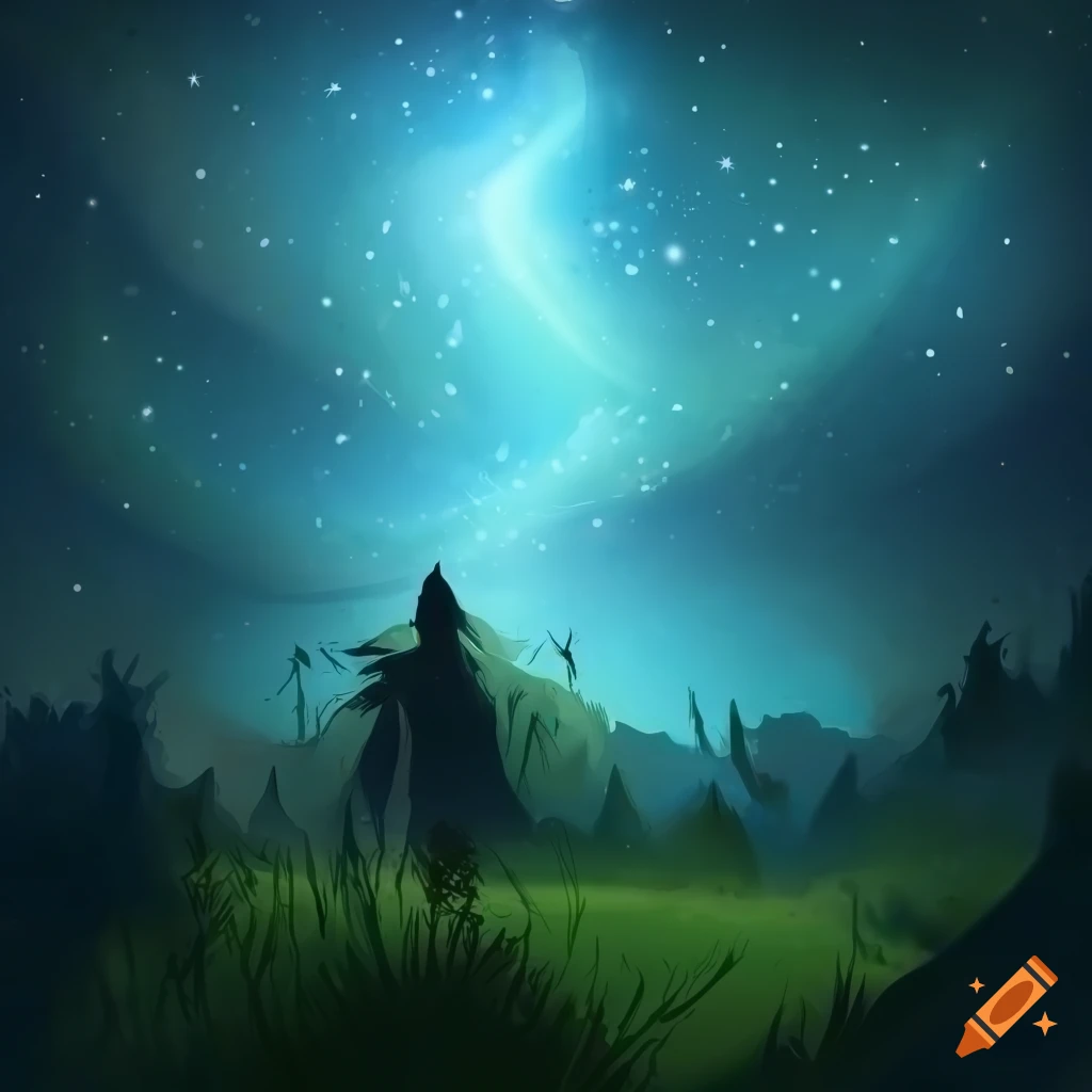 Medieval fantasy magazine layout with a female mage figure on Craiyon