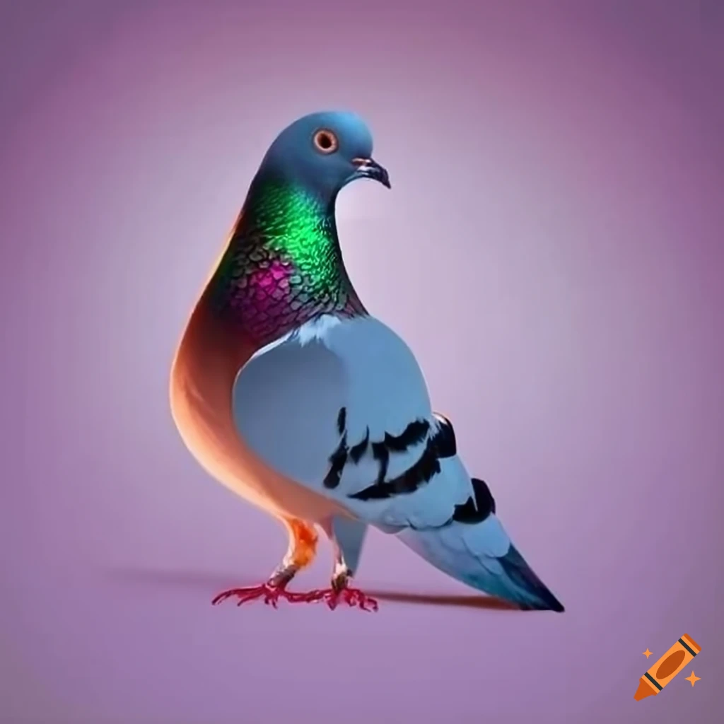 Pigeon Wearing Reading Glasses On Craiyon