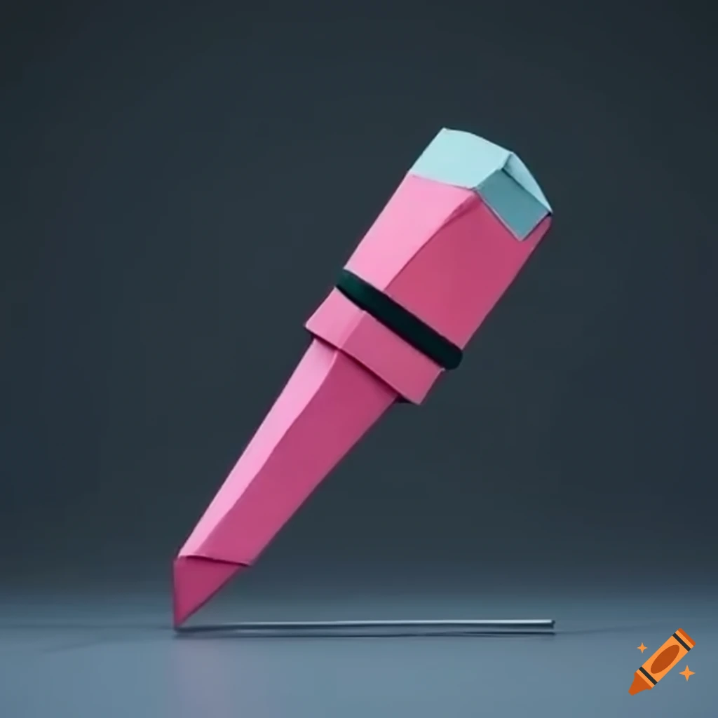 Origami microphone on Craiyon