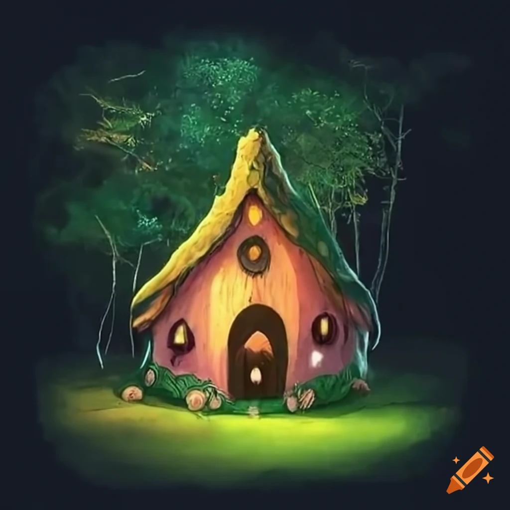 Small enchanted forest house