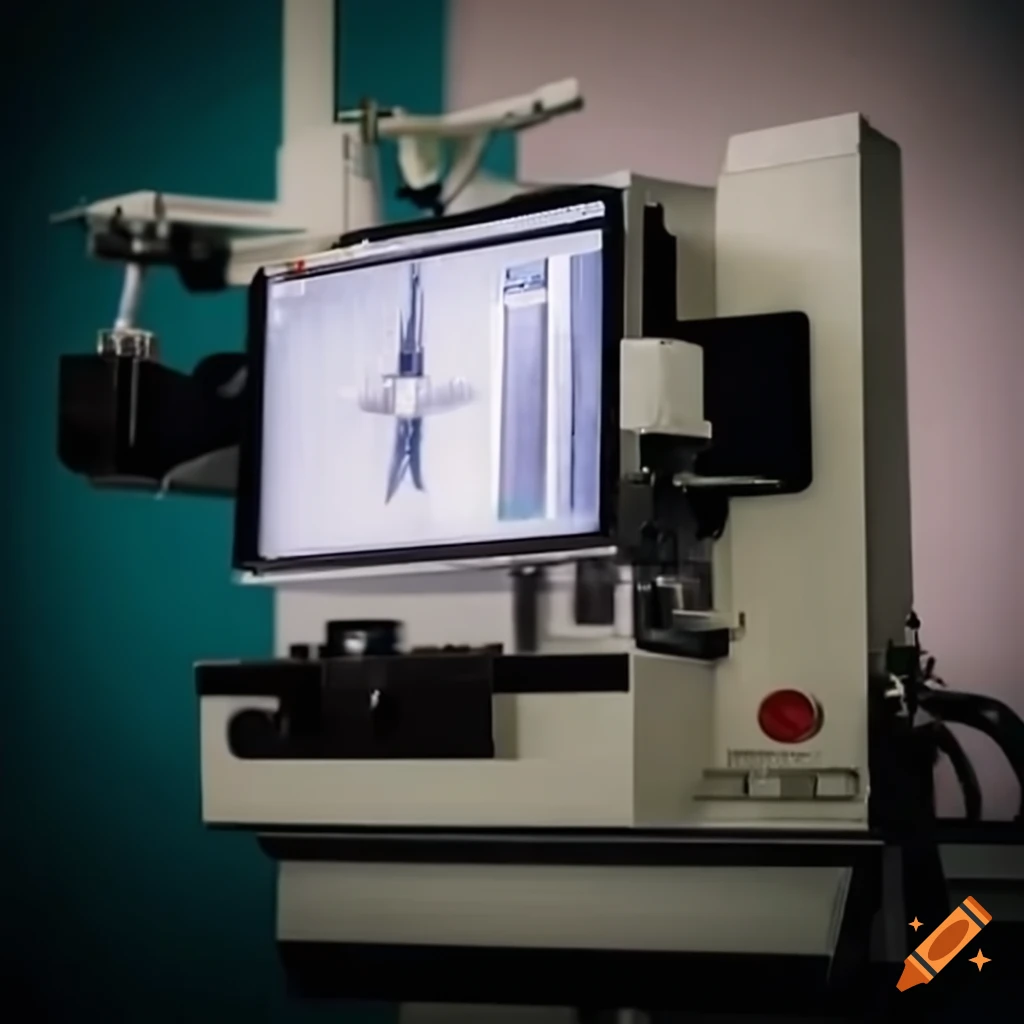 Medical machine with screens and needles on Craiyon