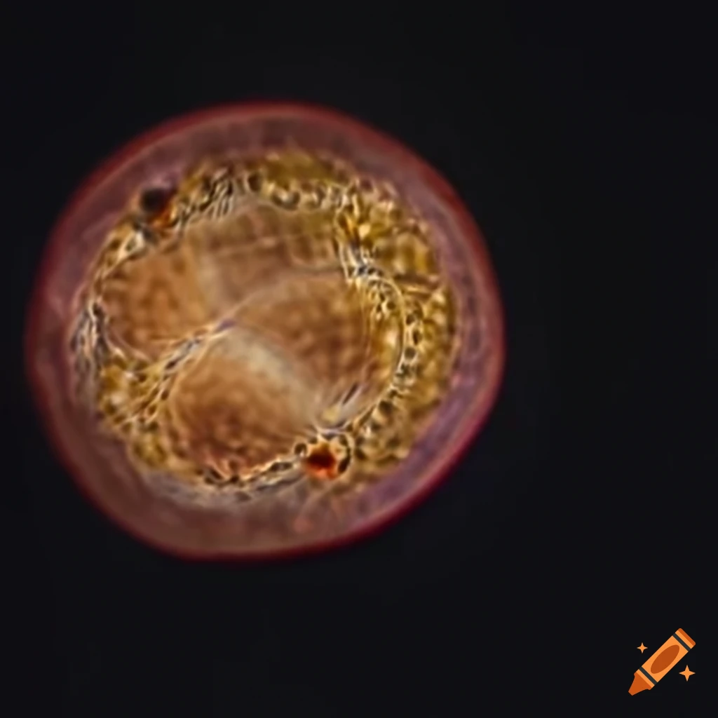 View of a microscopic parasite egg