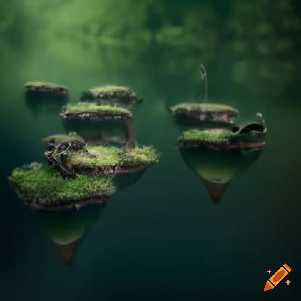 Floating island in the sky on Craiyon