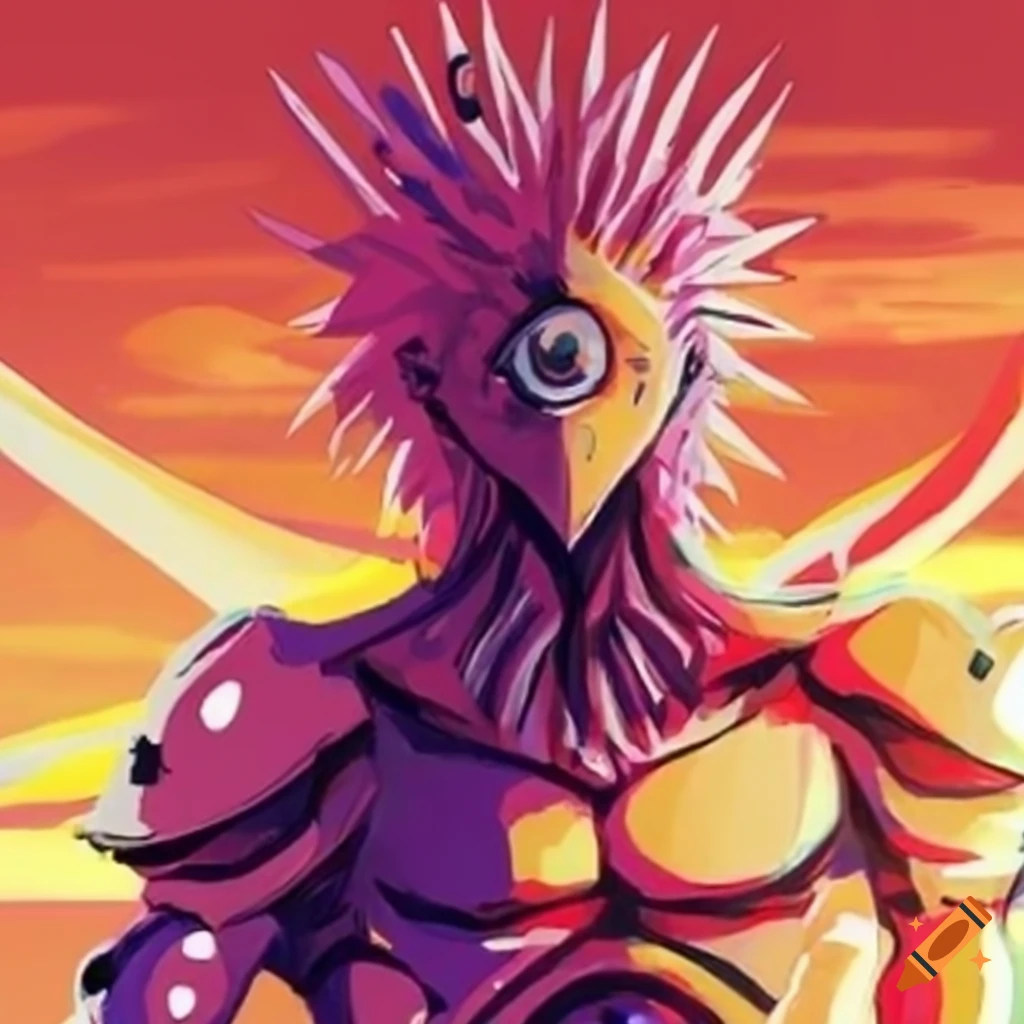 Sketch of boros and doctor fate on Craiyon