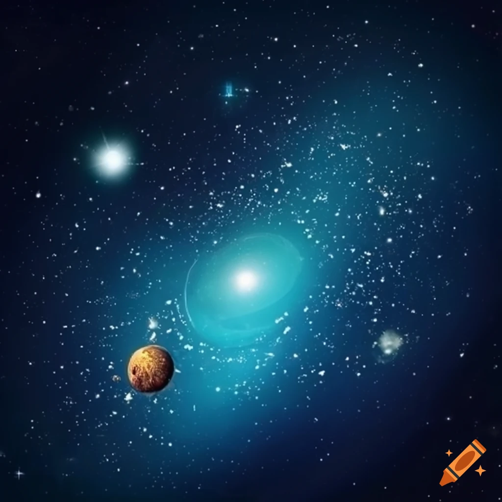 Deep cosmos view of outer space on Craiyon