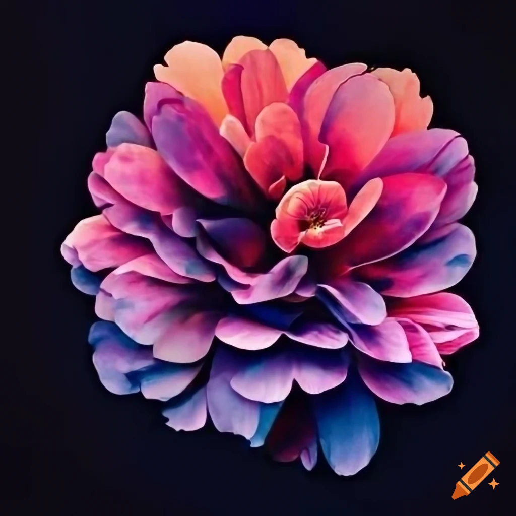 Flower print art on Craiyon