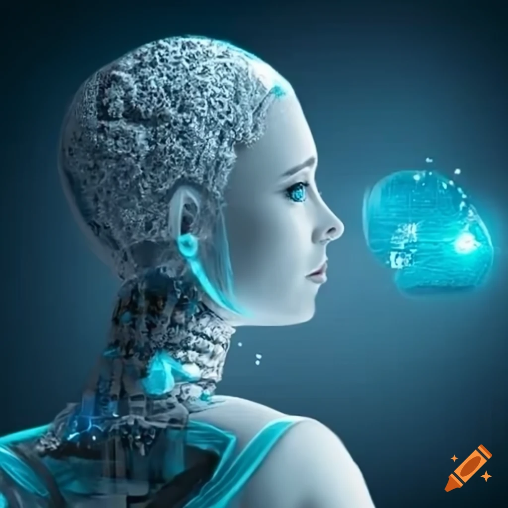 Imagen para una presentación de inteligencia artificial on Craiyon