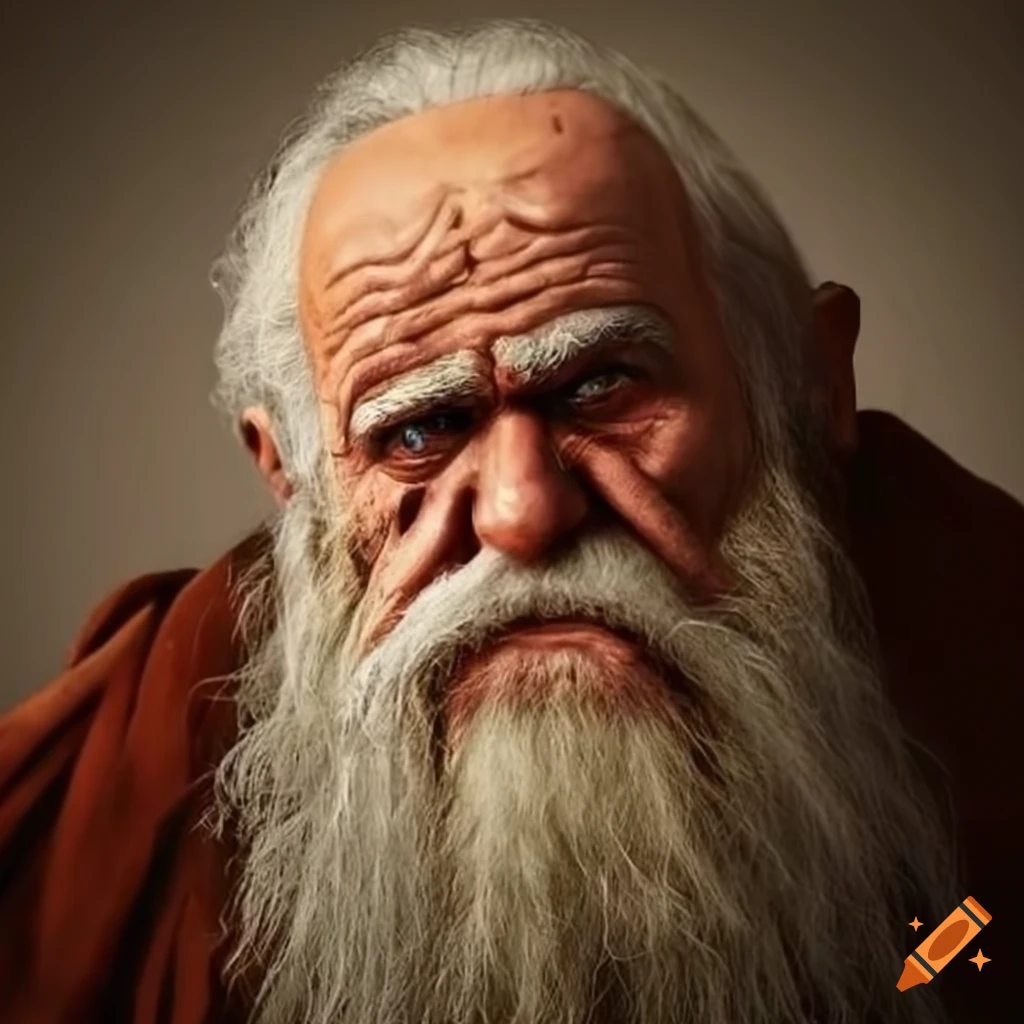 Image of a grumpy old architect from the roman empire